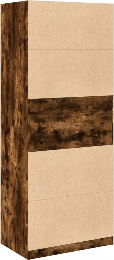 Šatní skříň kouřový dub 80 x 50 x 200 cm kompozitní dřevo 3307697