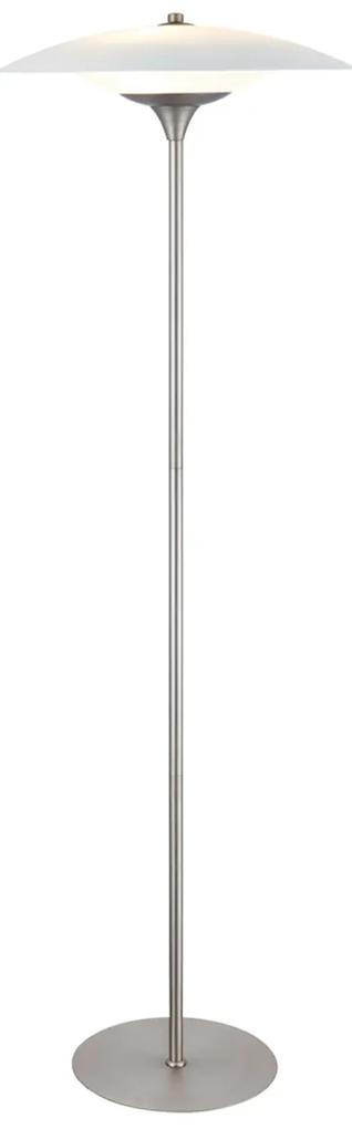 Halo Design 107701 stojací lampa Baroni opál/kartáčovaná ocel, 150cm