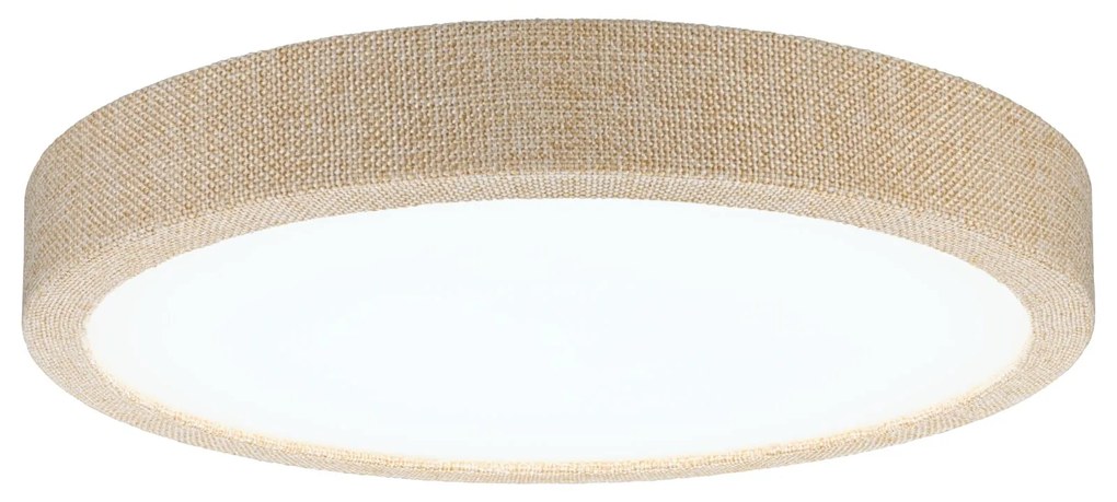 Paulmann 71054 Cosara, textilní stropní svítidlo s korónou, 15W LED 4000K, průměr 30cm, béžová, IP44