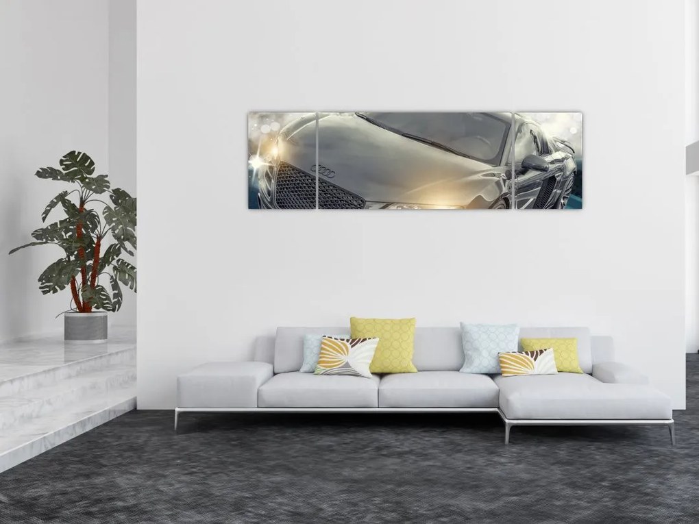 Obraz auta Audi - šedé (170x50 cm)