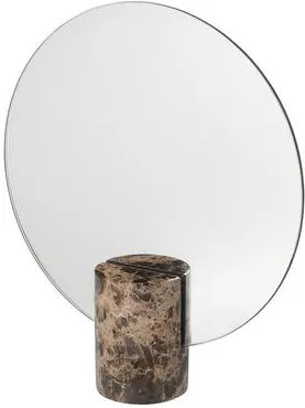 Blomus Zrcadlo s mramorovým podstavcem PESA hnědé
