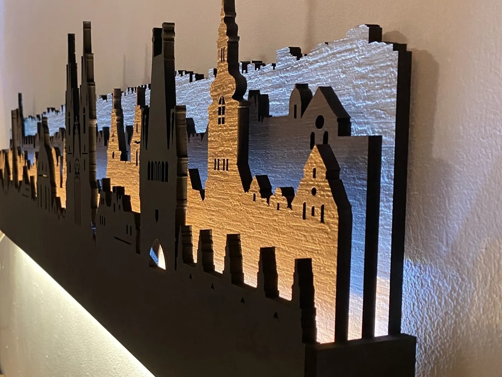 Li-Go "Praha" světelný obraz 230V 125x35cm