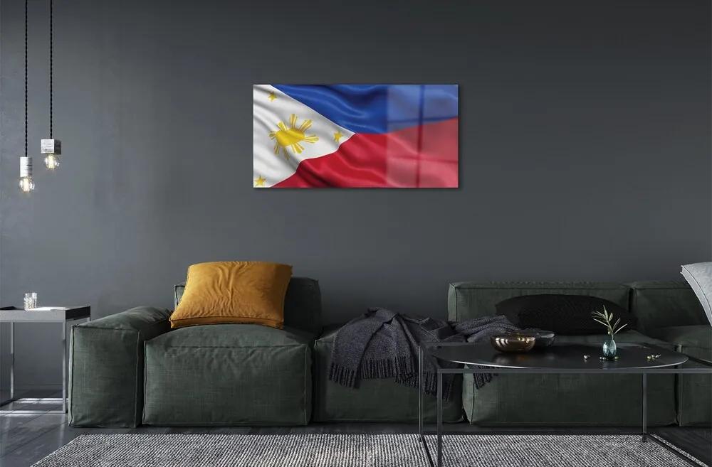 Obraz na skle Vlajka 100x50 cm