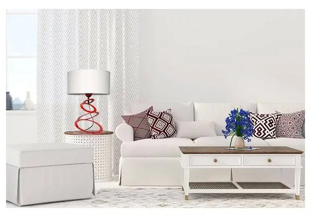 Stolní lampa Indigo, 1x textilní stínítko (výběr ze 3 barev), (výběr ze 3 barev konstrukce), o
