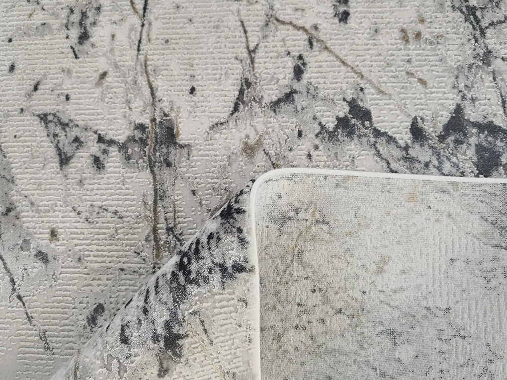BE Koberec Creante 19141 GREY - šedý obdélníkový Rozměr: 80x150 cm