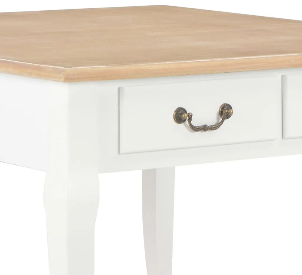 Konferenční stolek bílý 80 x 80 x 50 cm dřevo - Default Title