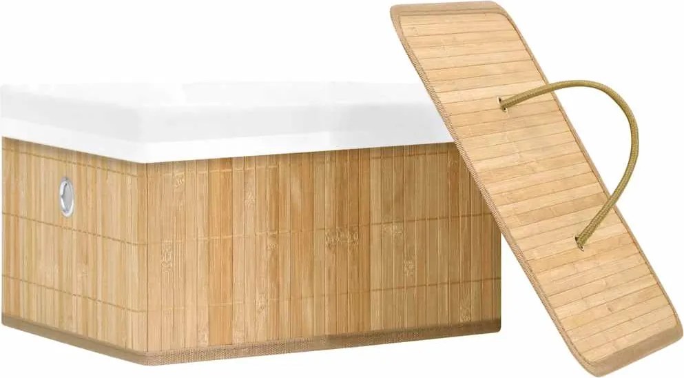 Bambusové úložné boxy 4 ks 320765