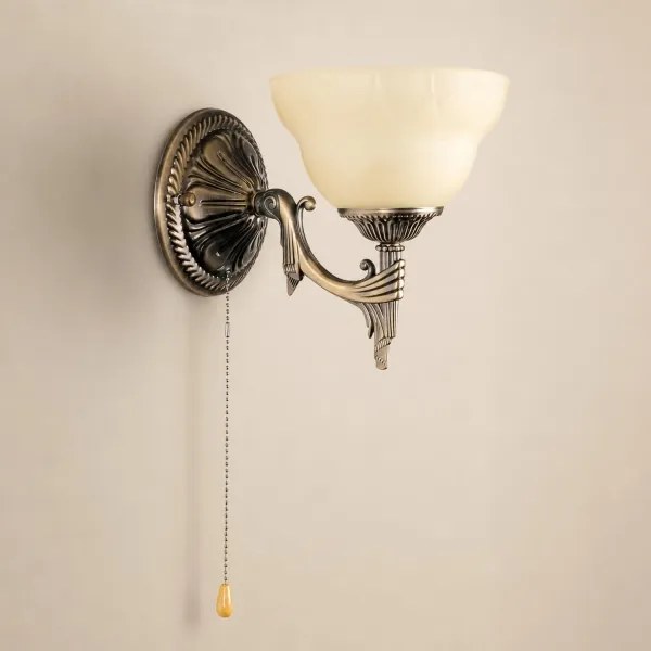 Brilagi - Nástěnná lampa DAHLIA 1xE27/40W/230V mosaz