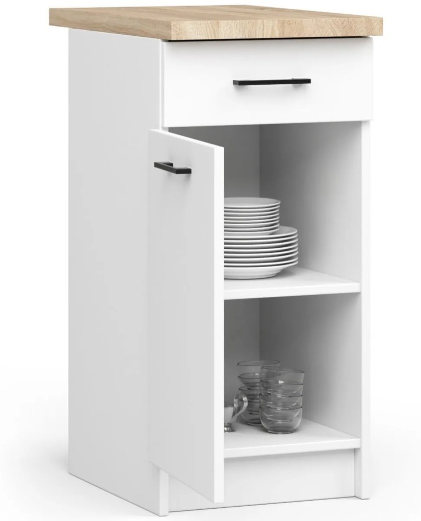 Kuchyňská skříňka Olivie S 50 cm 1D 1S bílá