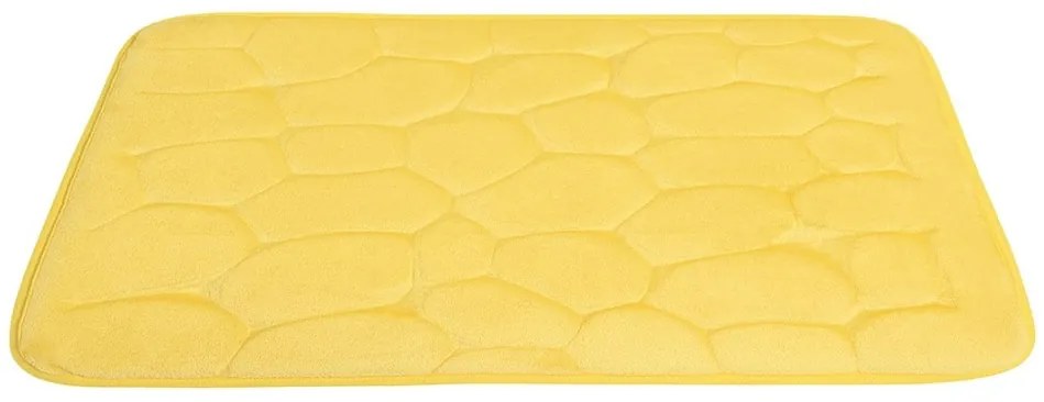 BO-MA, Protiskluzová koupelnová předložka 3D 0133 yellow, 40x50, žlutá, koupelna