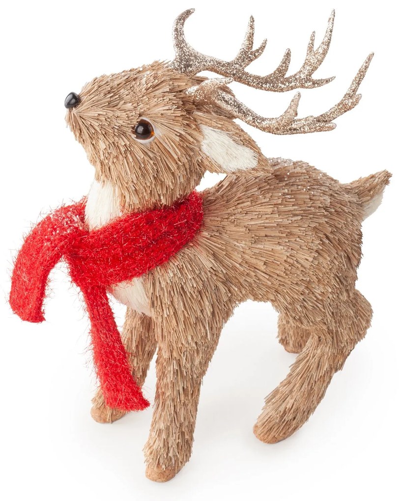 EUROFIRANY VÁNOČNÍ FIGURKA REINDEER 21X11 CM VÍCEBAREVNÁ