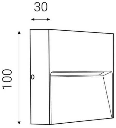 LED2 - LED Venkovní nástěnné svítidlo STEP ON LED/3W/230V antracit IP54