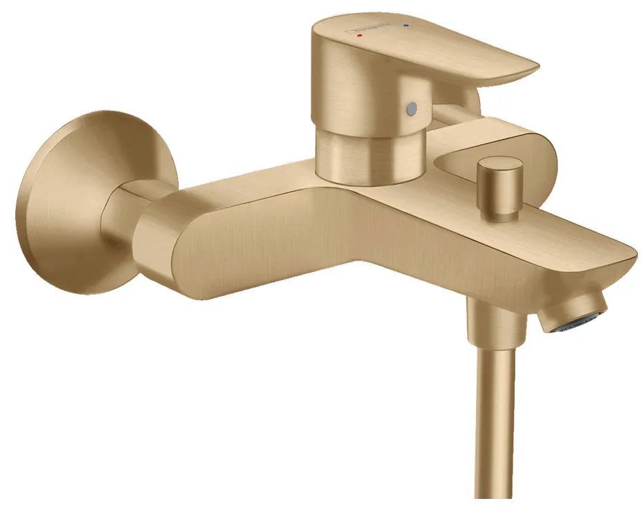 Hansgrohe Talis E - Páková vanová baterie na stěnu, kartáčovaný bronz 71740140