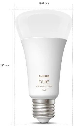 LED Stmívatelná žárovka Philips Hue WACA A67 E27/13,5W/230V 2000-6500K