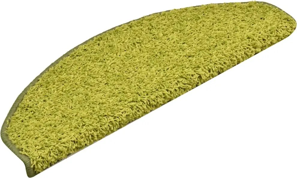 Schodové rohože 30 ks 65 x 21 x 4 cm zelené, půlkulaté, velké 3365823