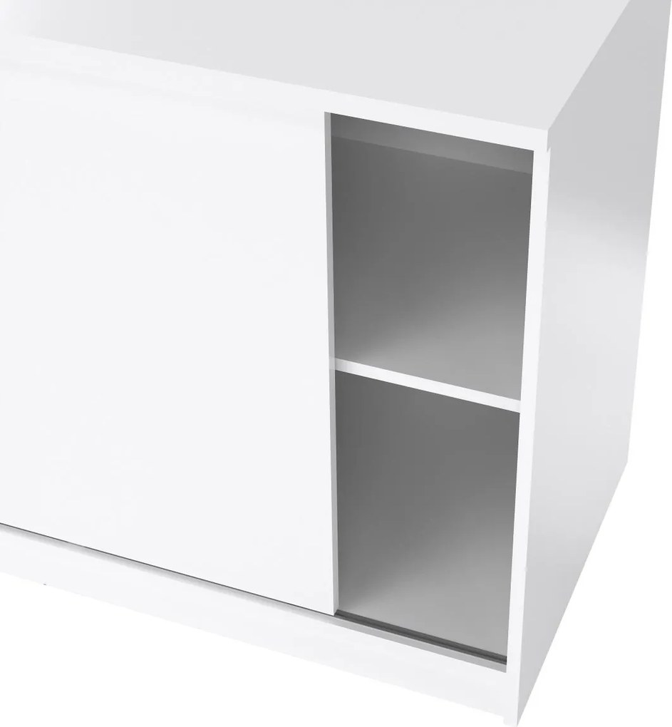 FALCO Komoda Simplicity 207 bílý lesk