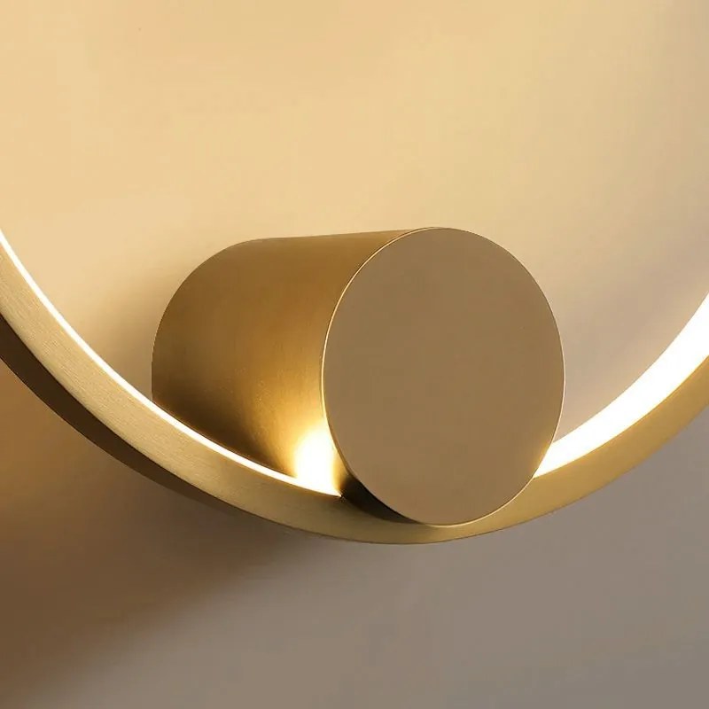Toolight Toolight, LED nástěnné svítidlo 40cm 17W 4000K APP1388-CW, zlatá matná, OSW-00912