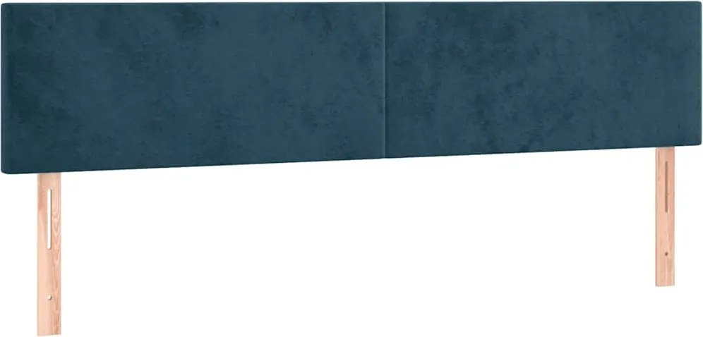 Box spring postel s matrací tmavě modrá 120x190 cm samet 3270461