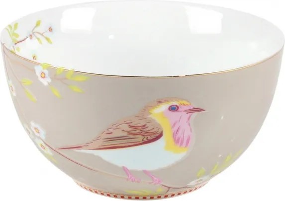 Pip Studio Floral miska Early Bird khaki 15cm