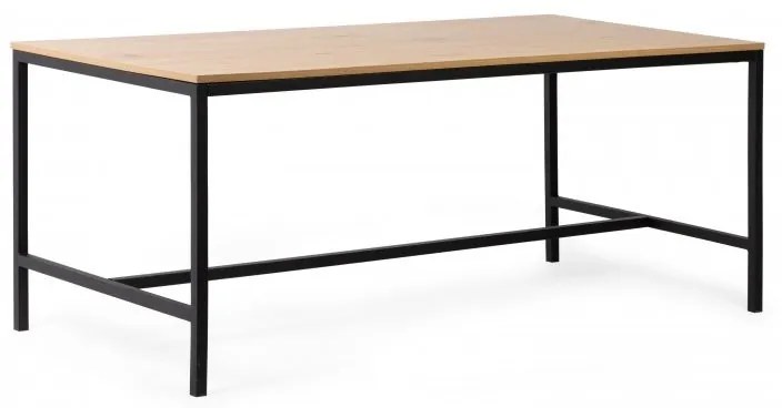 Jídelní stůl Garant 180x90 cm divoký dub/černý