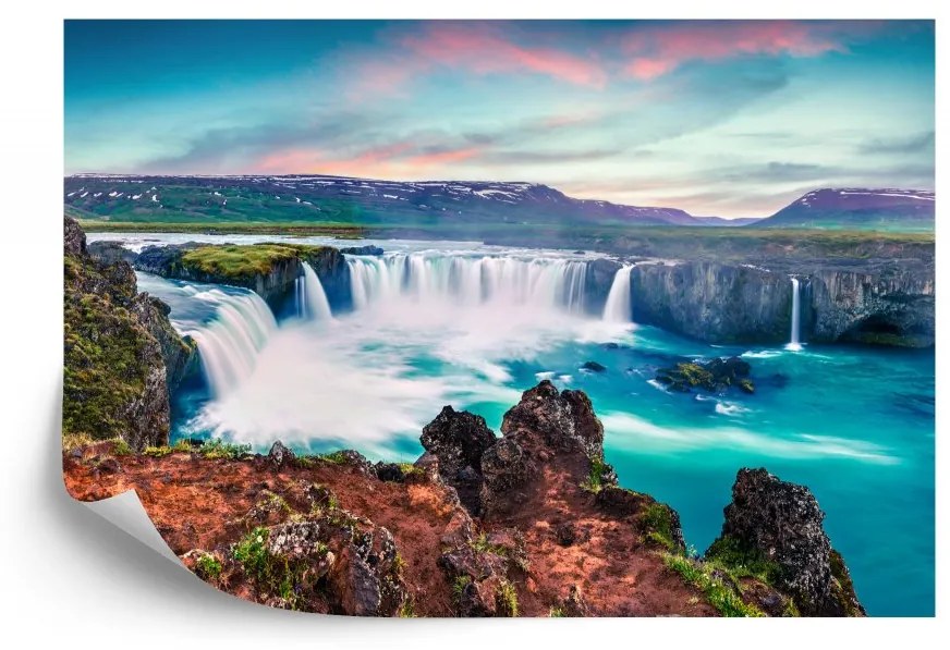 Fototapeta Vodopád Godafoss Strukturální vinyl 152.5x104