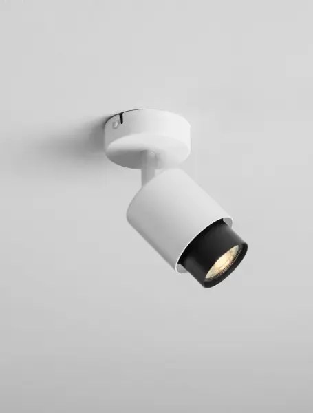 Bílá designová stropní svítilna Ison
