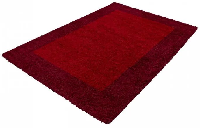 Vopi | Kusový koberec Life Shaggy 1503 red - 60 x 110 cm