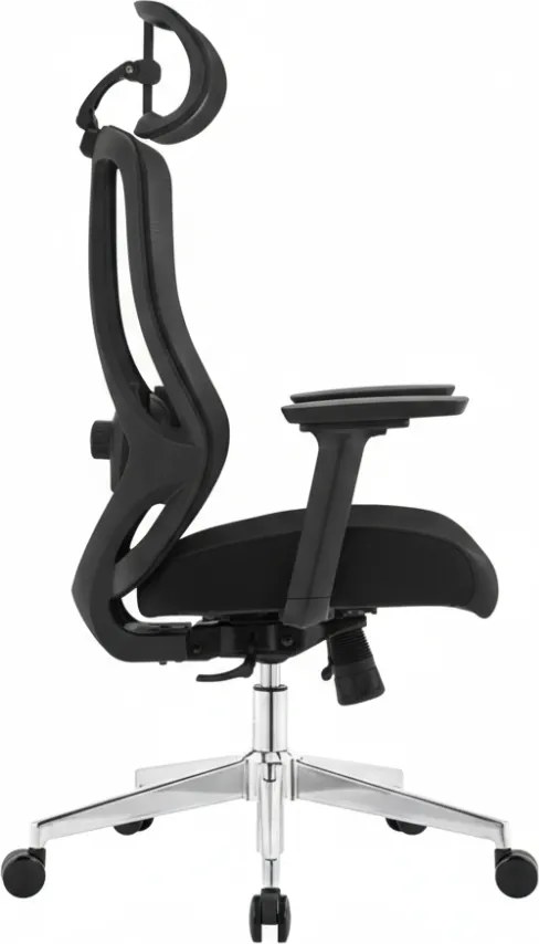 Kancelářská ergonomická židle Neoseat DIBERTI — síť / látka, černá, nosnost 150 kg