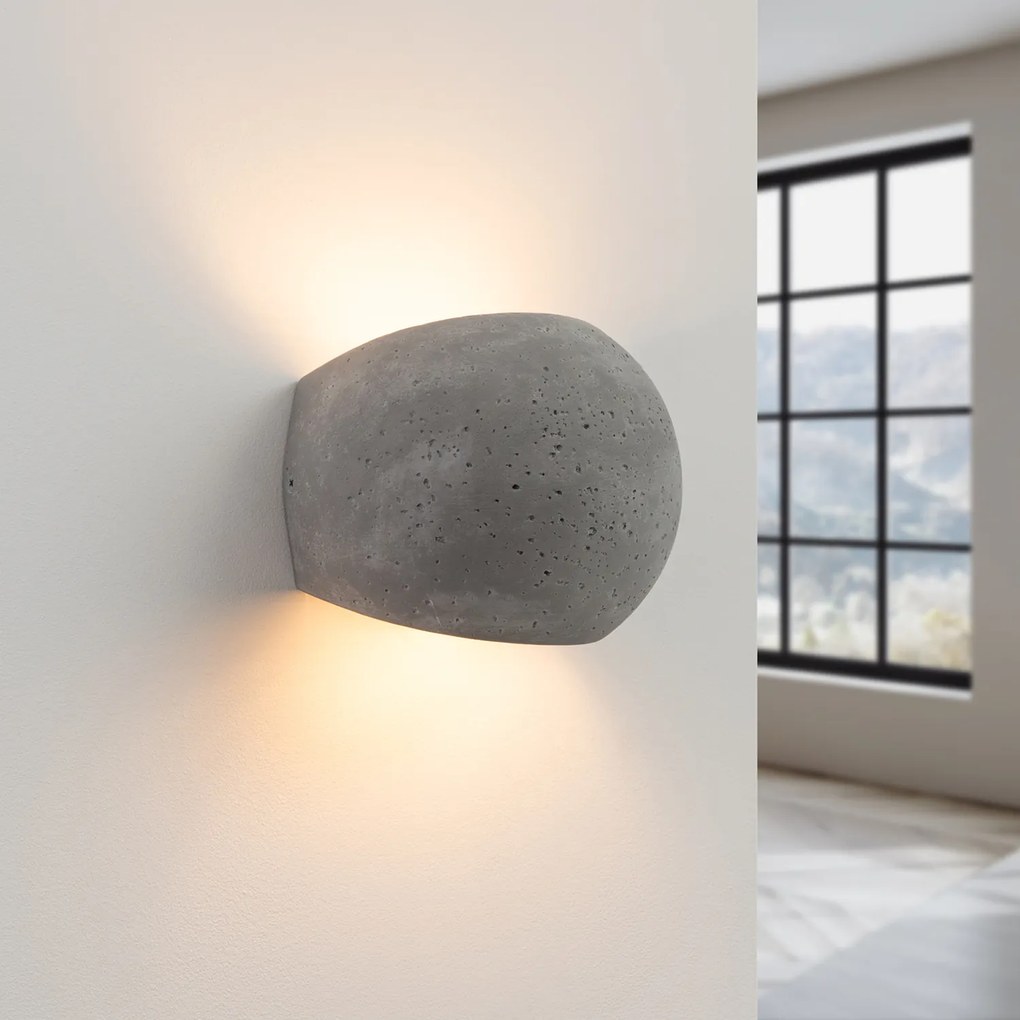Sollux Lighting Nástěnné svítidlo GLOBE betonové