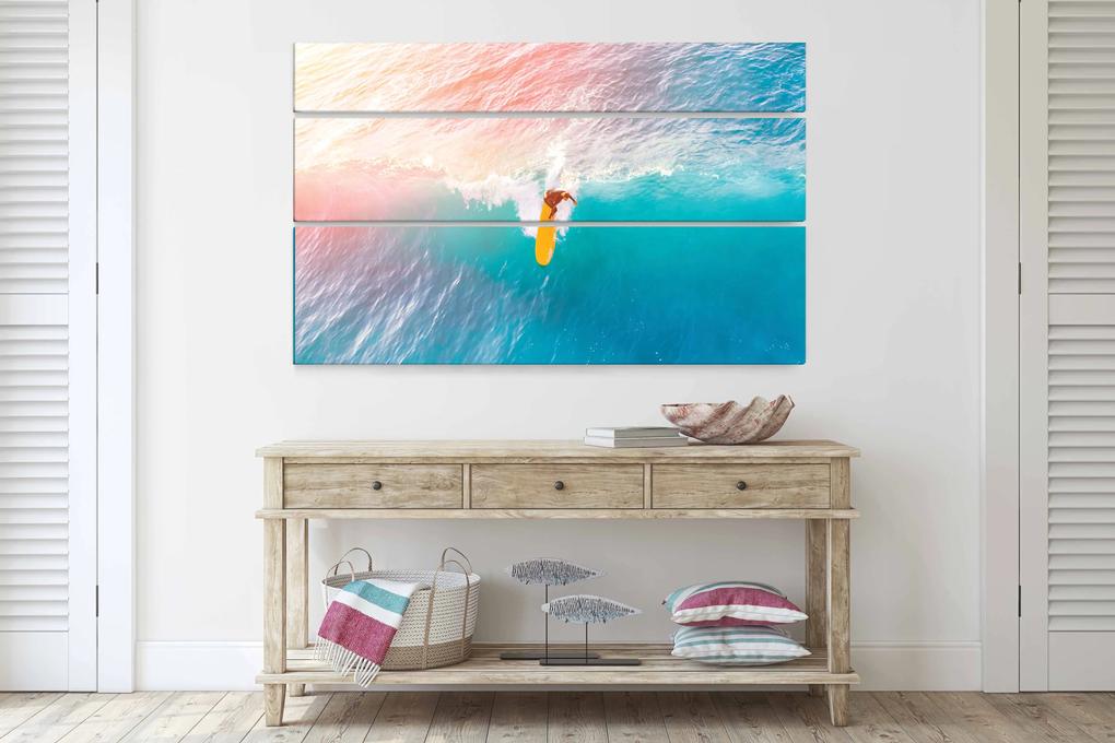 Malvis ® Vícedílný obraz Surfař Velikost (šířka x výška): 130x80 cm