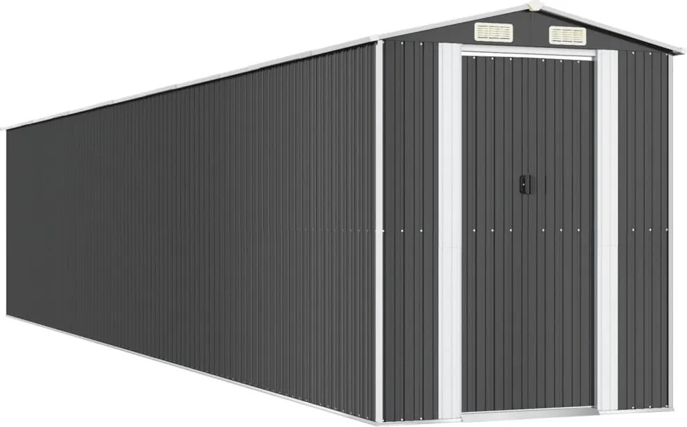 Zahradní kůlna antracitová 192 x 1021 x 223 cm pozinkovaná ocel 3147459
