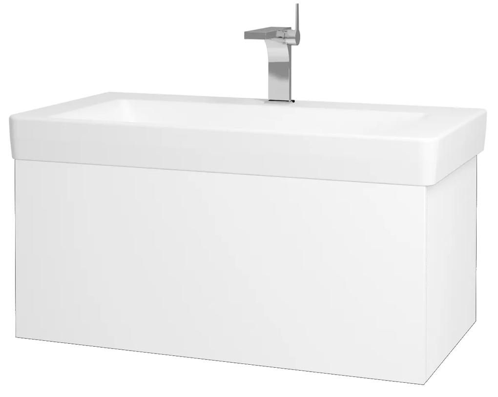 Dřevojas Koupelnová skříň VARIANTE SZZ 85 Varianta: M01 Bílá mat / M01 Bílá mat