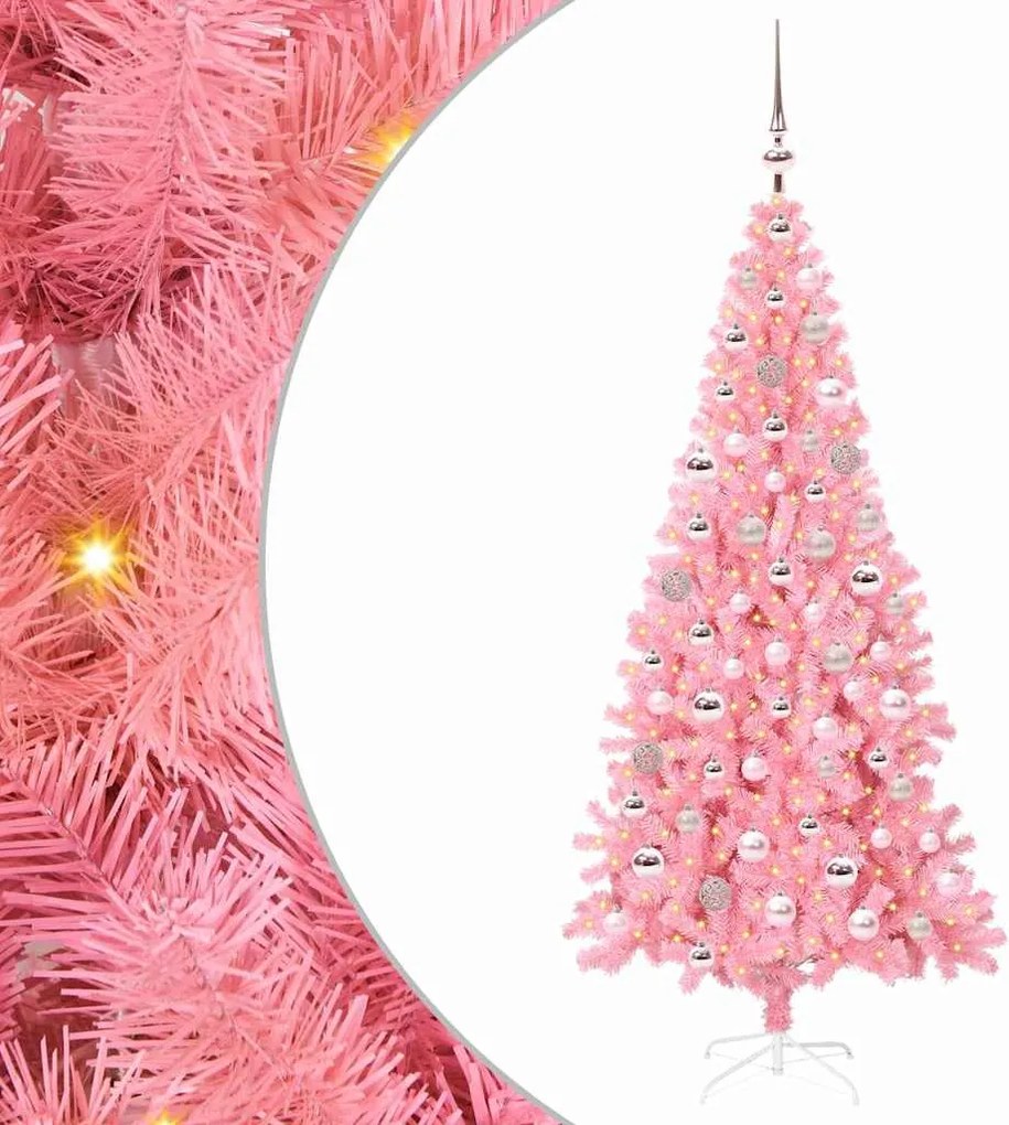Vánoční stromeček Růžová 180 cm PVC 3396431