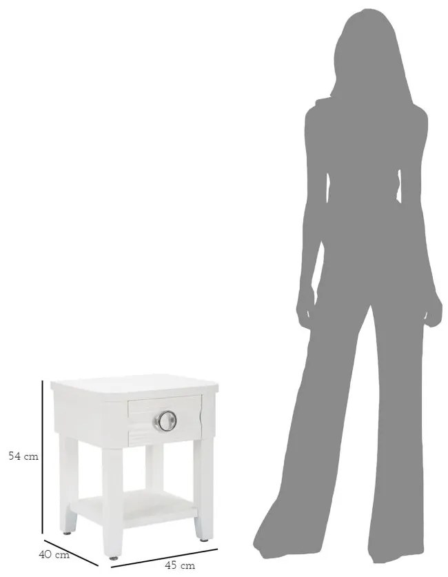 Mauro Ferretti Noční stolek SHINE 45X40X52 cm