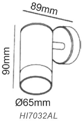 ACA Lighting Venkovní bodové svítidlo HI7032AL max. 35W/GU10/230V/IP54, bronzové