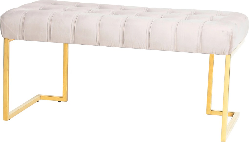 XXXLutz TABURETOVÁ LAVICE, kov, plast, 47/48/100 cm - Taburety - 005937047004