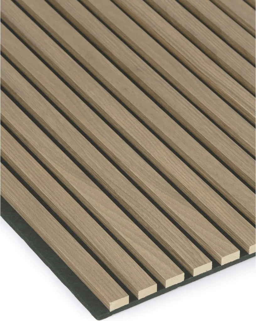 Dřevěný akustický panel, 2400 x 600 mm, B2BP007, balení 5 ks, ořech