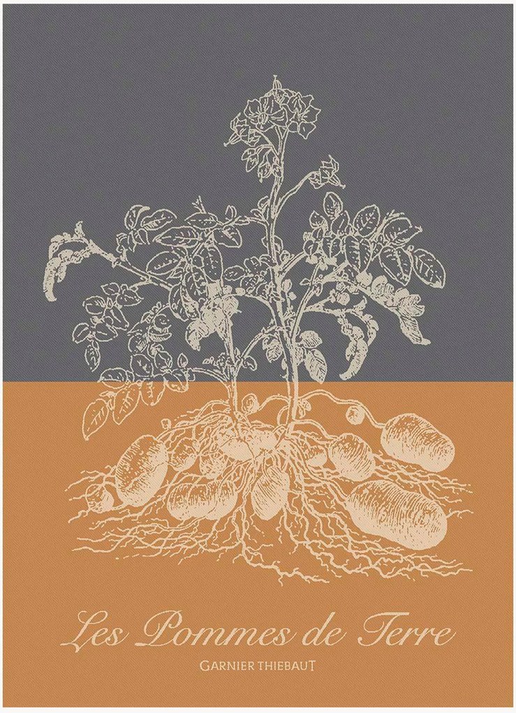 Sada žakárových utěrek Pommes De Terre Ocre, 4 díly