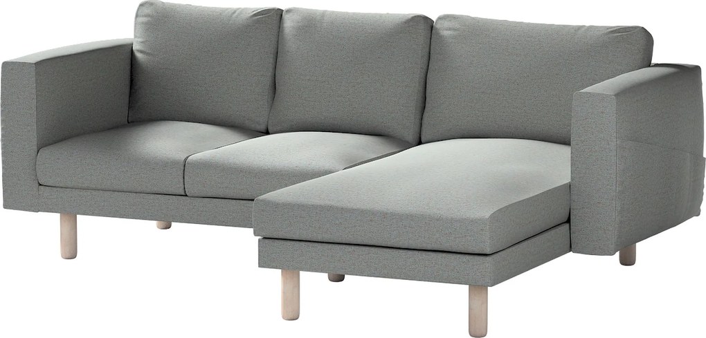 Potah na pohovku IKEA Norsborg 3-místná se šezlongem barva modrá látka pletený vzor