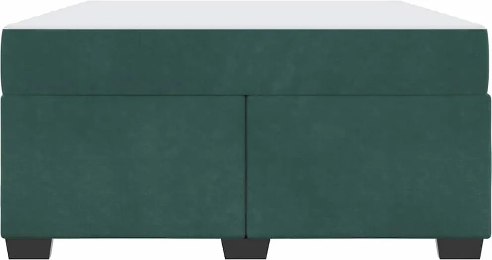 Rám postele s matrací Tmavě zelená 160 x 200 cm textil 3399299