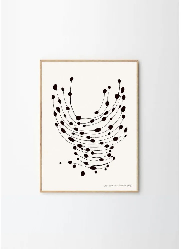 Plakát 30x40 cm Dancing Dots – Leise Dich Abrahamsen – The Poster Club