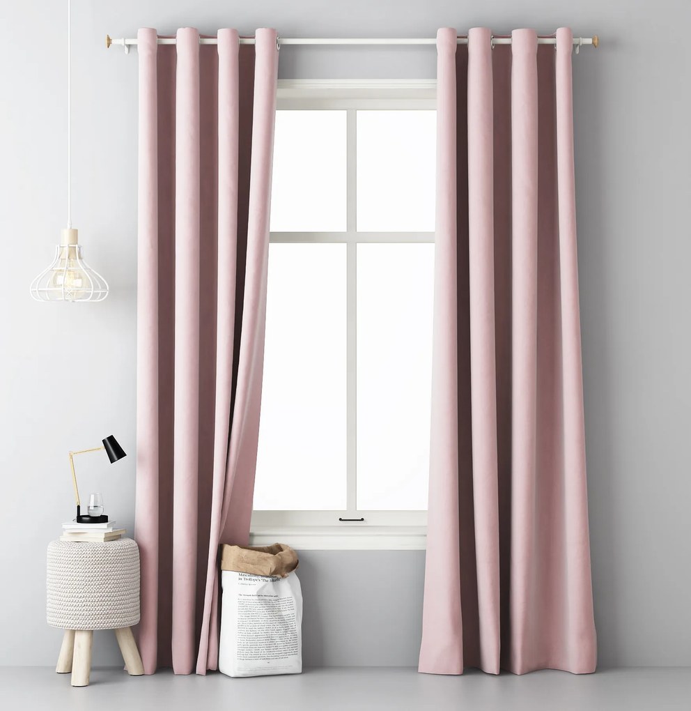 Dekorační závěs EASY světle růžová 140x250 cm MyBestHome