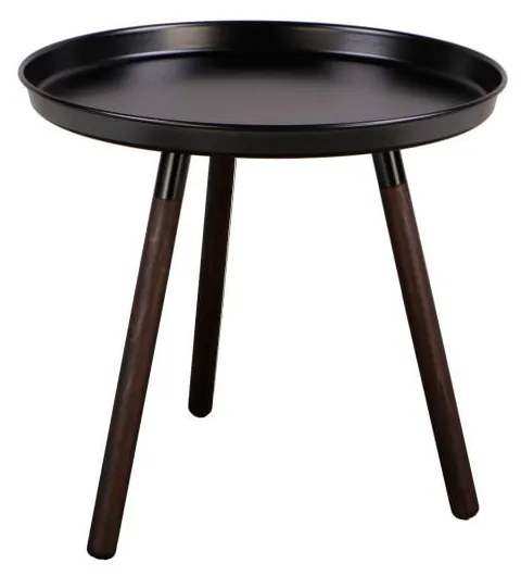 Černý odkládací stolek Nørdifra Sticks, výška 46,5 cm