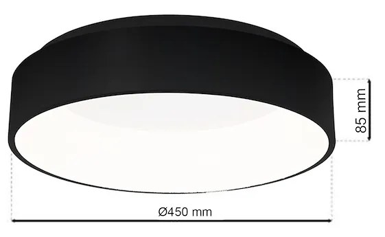 Stropní LED svítidlo Ohio, 1x LED 40w, 3000-4000k, b