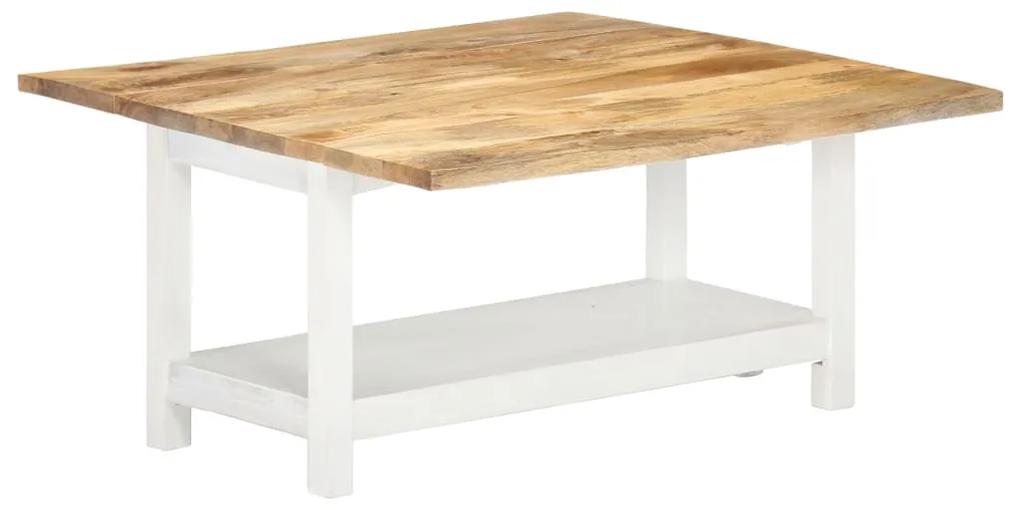 286375 vidaXL Rozkládací konferenční stolek bílý 90x(45–90)x45 cm mangovník