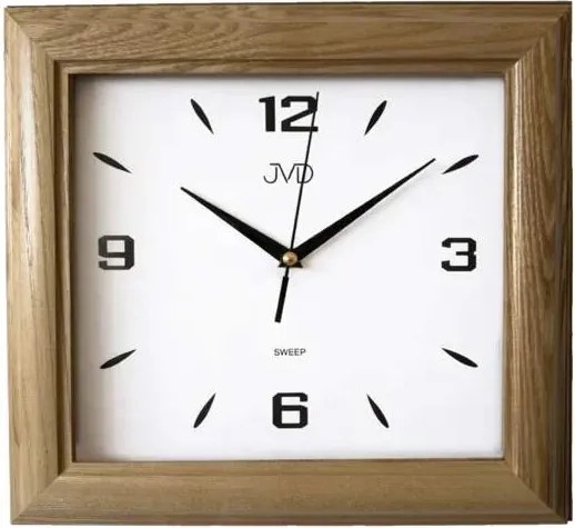 JVD Dřevěné netikající tiché nástěnné hodiny JVD NS20184.1