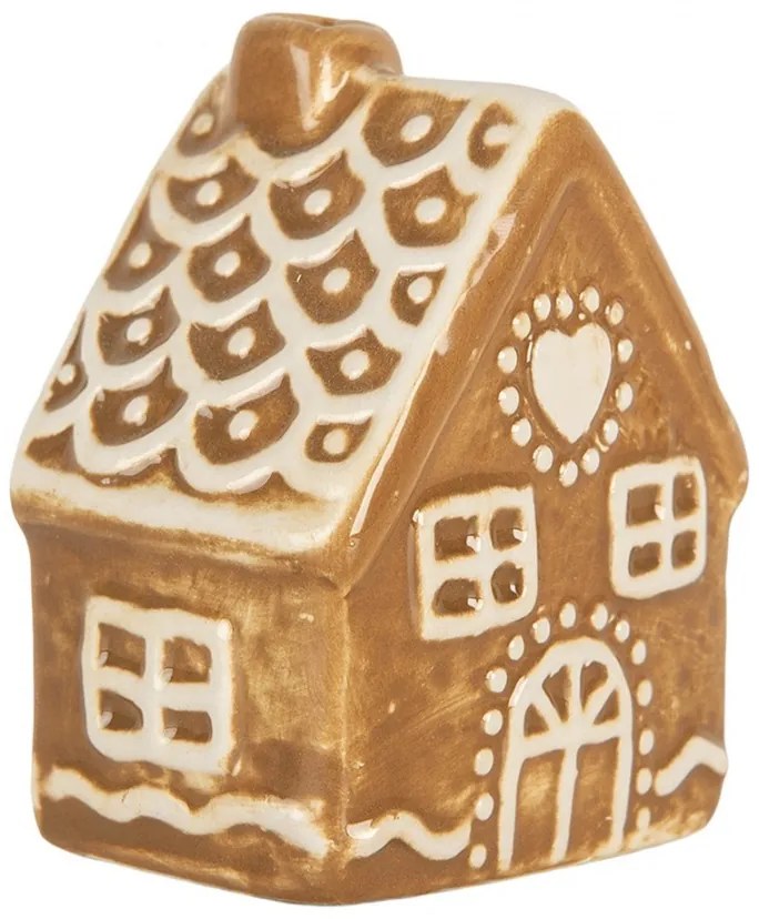 Dekorace perníková chaloupka Gingerbread Cott - 6*4*7 cm