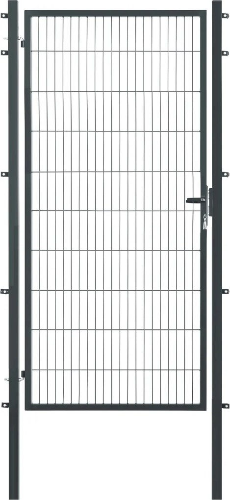Floraworld Jednokřídlá branka Comfort dvojitá výplň antracitová 120 x 200 cm