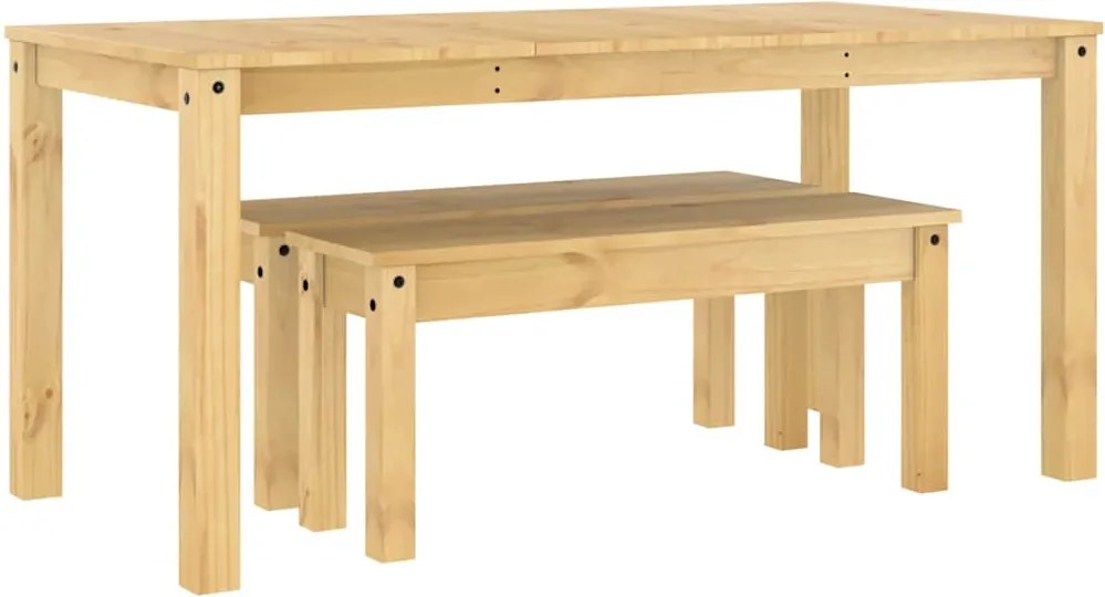 Jídelní set 3 kusů PANAMA Borovicový masiv 3345173