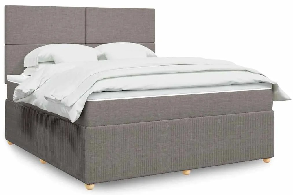 Box spring postel s matrací taupe 180x200 cm textil 3292132